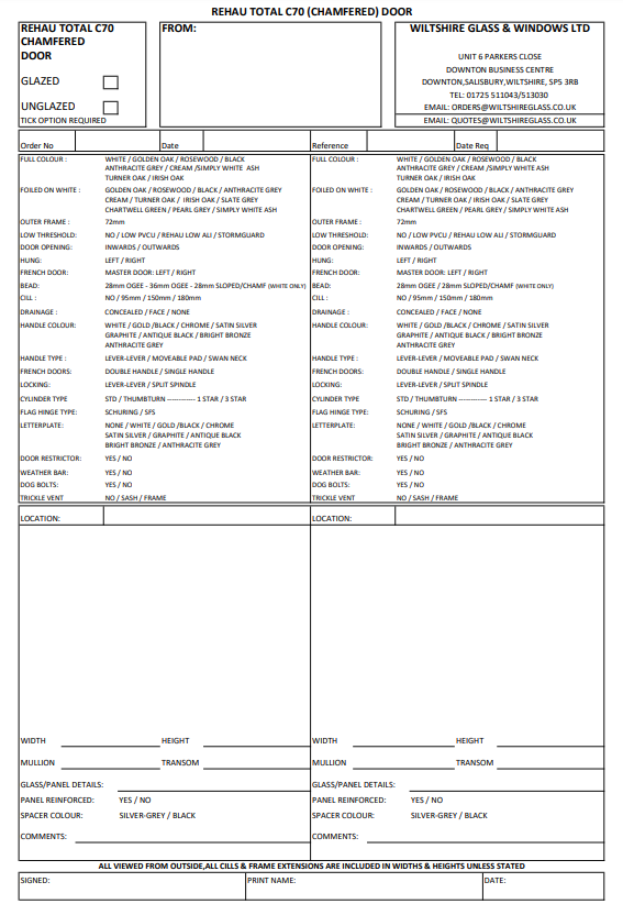 Downloads Archive - Wiltshire Glass